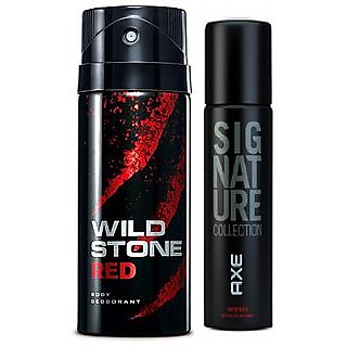 Buy Wild Stone And Axe Signature Deo Body Spray For Men - 2 Pcs Online ...