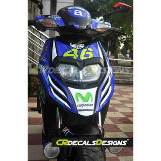 Buy CR Decals Aprilia SR150 Full Body Wrap Custom Decals VR46 Movistar ...