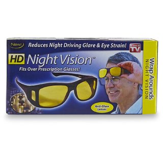 Buy HD Wrap Real Club Night Vision Night Driving Glasses Best Quality ...