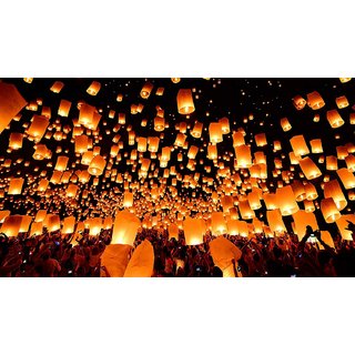 Buy Crazy Sutra 10-Piece Make A Wish High Flying Sky Lantern Balloon ...