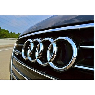 Buy Logo AUDI Front Decals Monogram Emblem Chrome LOGO DECAL Online ...