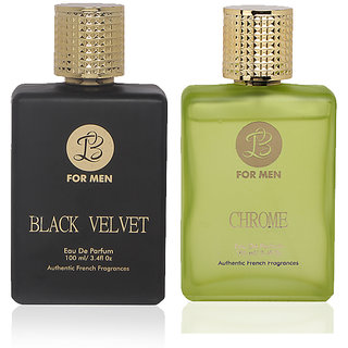 Buy LB CHROME AND LB BLACK VELVET PERFUME FOR MEN 100 ML (COMBO OF 2 ...