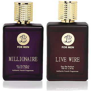 Buy LB MILLIONAIRE AND LB LIVEWIRE PERFUME FOR MEN 100 ML (COMBO OF 2 ...