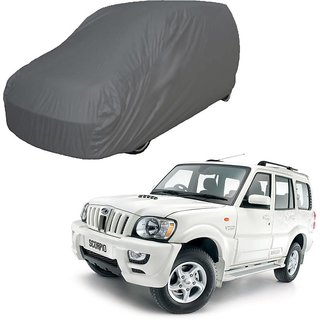 Buy Gromaa Gray Water Resistant Car Body Cover For Mahindra Scorpio ...
