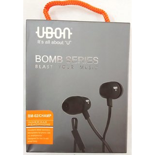 Buy Ubon Bomb Series Powerful Audio Bass Earphone / Headphone with Mic 3.5 MM Jack Online @ ₹299 ...