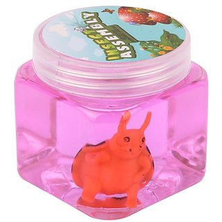 Buy EREIN New Crystal Clear Putty Slime Jelly Clay with Animal Figures ...