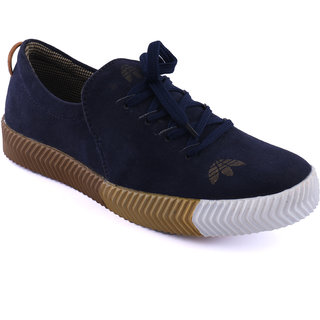 Buy Shoe Hub Men's Blue Lace-up Sneakers Online @ ₹499 from ShopClues