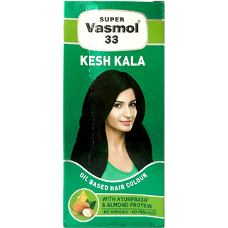 Buy Super Vasmol 33 Kesh Kala Oil Based Hair Colour 100ml Online @ ₹279 ...