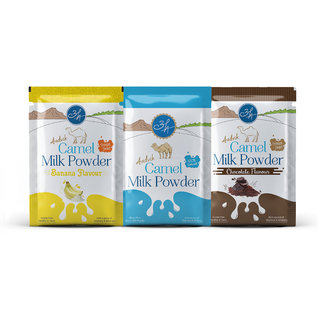 Buy Aadvik Trial Pack of Camel Milk Powder 3 Sachet (All 3 Flavors) 80 ...