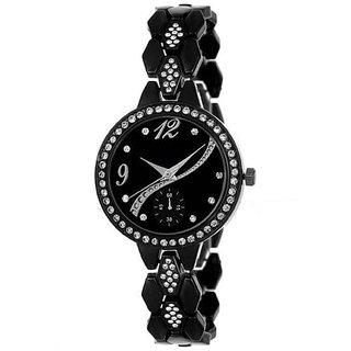 Buy New Stylish black Ladies Watches With Bracelet Strap Analog Dial ...