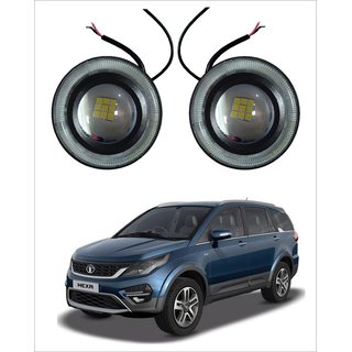 Buy Trigcars Tata Hexa New Angel Eye Fog Lamp DRL Light 9 LED Panal Free Car Bluetooth Online 2099 from ShopClues