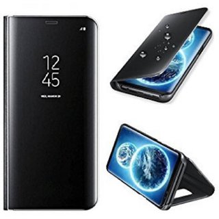 Buy LENIS Redmi Note 6 Pro Luxury Mirror Flip Clear View with Stand ...