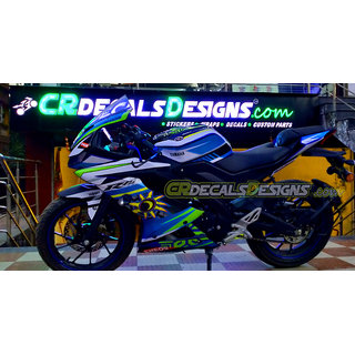 Buy CR Decals YAMAHA R15 V3 Full Body Wrap/Custom Decals/Stickers VR46 RACE KIT Online @ ₹2999 ...