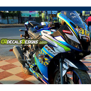Buy CR Decals YAMAHA R15 V3 Full Body Wrap/Custom Decals/Stickers VR46 RACE KIT Online @ ₹2999 ...