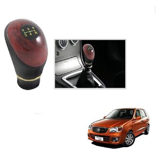 Buy Auto Addict Leatherette Wooden Finished Gear Knob Black Car Gear Shift knob For Maruti Suzuki Alto K10 Online 289 from ShopClues