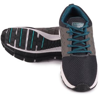 Buy Action Men's Grey Green Sports Running Shoes Online @ ₹899 from ...
