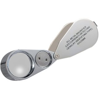 Buy DIY Crafts 40X Full Metal Illuminated Jewelry Loop Magnifier with ...