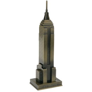 Buy Zahab 9in Antique Finish NY Souvenir Empire State Building Metal ...