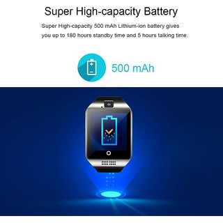 Buy Q18 Bluetooth Unisex Smartwatch With Sim Card Slot For Android ...