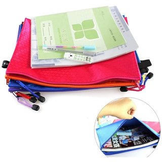 Buy DIY Crafts Pouch Style A4 Zipper Bag for A4 Documents (Pack of 6 ...