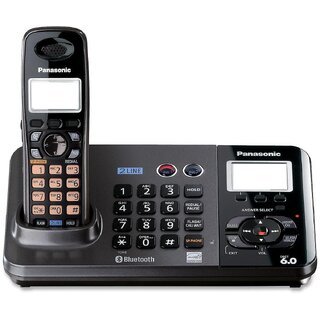 Buy Panasonic KX-TG9381 2-Line DECT 6.0 Expandable Digital Cordless Answering System ...