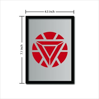 Buy IronMan Framed Decal Stickers - Wall Hanging - See Through Frames ...