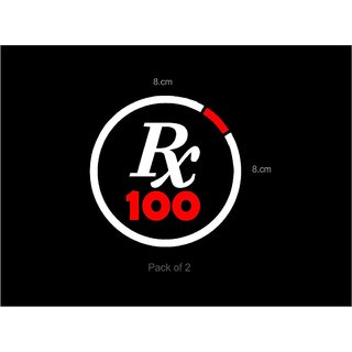 Buy SIGN EVER Bike RX vinyl stickers/decals side tank (color-red black ...