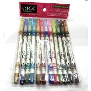 Buy MN Me now Sketch Water Proof Multi color Eye/Lip Liner 12pcs Online ...