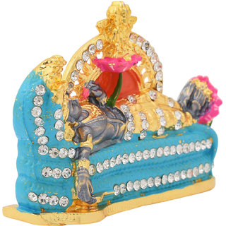 Buy Memoir Gold Plated, Lord Vishnu Ananth Shayanam Posture ...