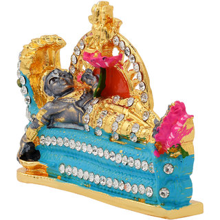 Buy Memoir Gold Plated, Lord Vishnu Ananth Shayanam Posture ...
