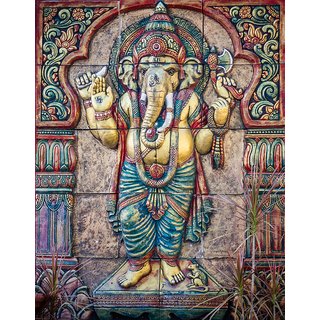 Buy Ganesh 8 Poster Sticker Paper Print By 5 Ace |Sticker Paper Poster ...