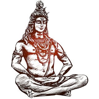 Buy Shiv ji Texture New 300 GSM Thick Paper Print By 5 Ace |Sticker ...