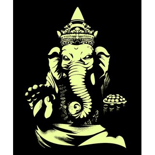 Buy ganesh ji neon |Sticker Paper Poster, 12x18 Inch Online @ ₹299 from ...
