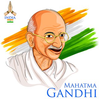 Buy Mahatma gandhi |Sticker Paper Poster, 12x18 Inch Online @ ₹299 from ...