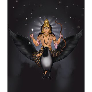 Buy Shani Dev Poster Matte finish Sticker Paper Print By 5 Ace |Sticker ...