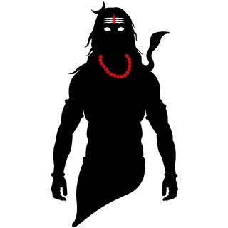 Buy Bholenath black |Sticker Paper Poster, 12x18 Inch Online @ ₹299 ...
